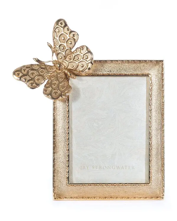 JAY STRONGWATER Juno Butterfly Picture Frame, 3" X 4