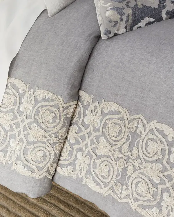 CALLISTO HOME Cervia Cord Duvet - Grey