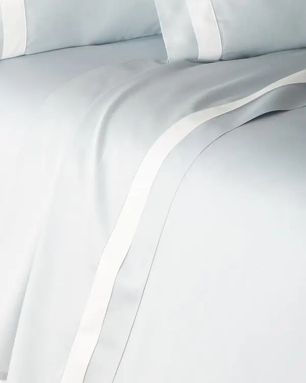 MATOUK Ambrose Flat Sheet - Pool/bone