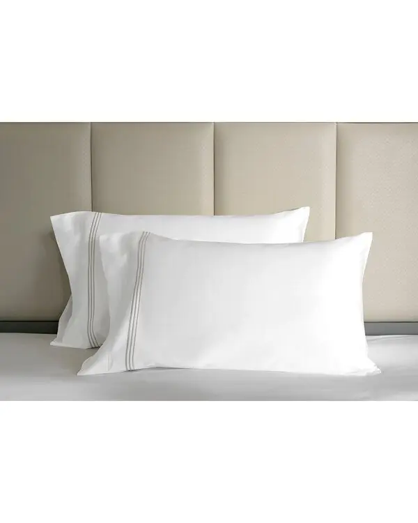 SIGNORIA FIRENZE Granduca 600 Thread Count Pillowcases - White/pearl