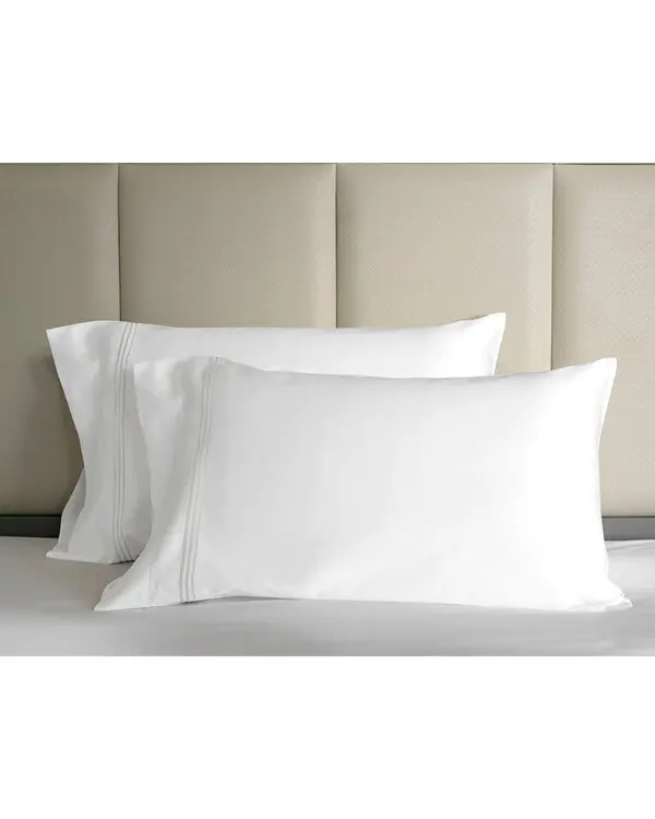 SIGNORIA FIRENZE Granduca 600 Thread Count Pillowcases - White/white