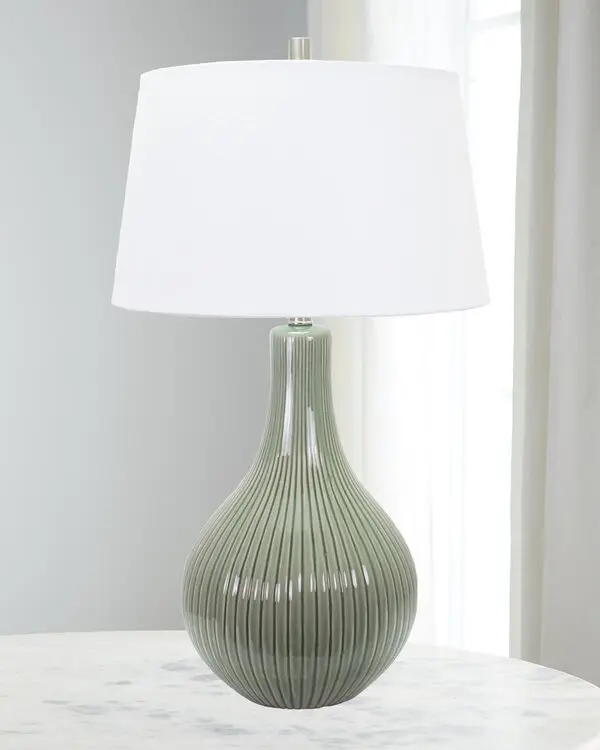 COUTURE LAMPS Ceramic Gourd Table Lamp