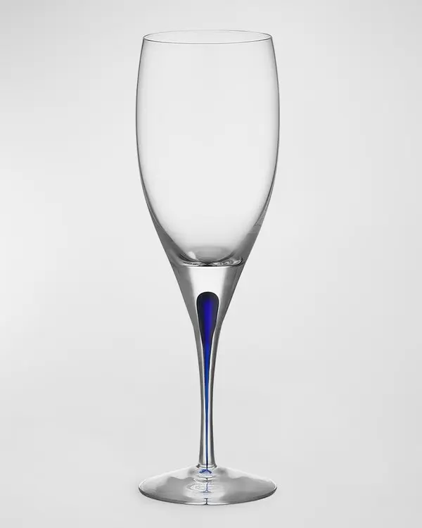 ORREFORS Intermezzo Blue White Wine Glass, 6 Oz - One-color
