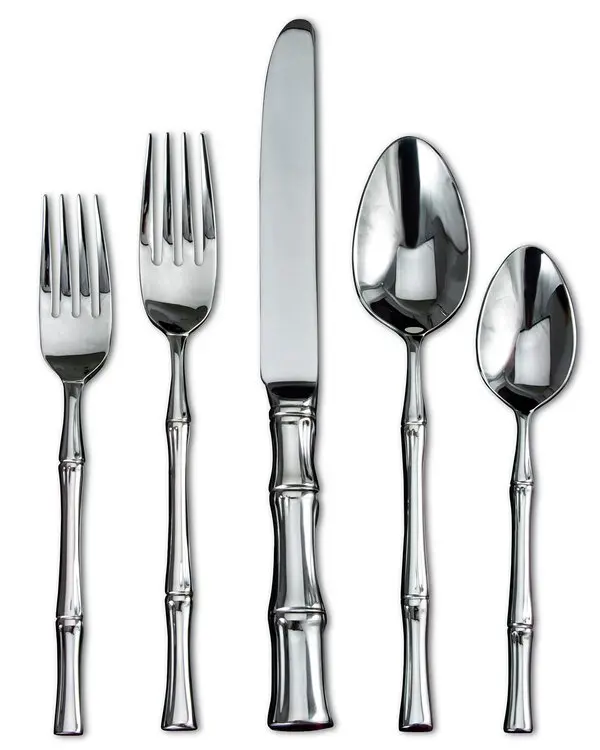 RICCI SILVERSMITH Bamboo 5-piece Place Setting