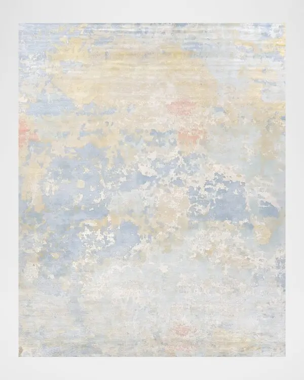 EXQUISITE RUGS Christine Hand-loomed Rug, 8' X 10 - Blue, Gold