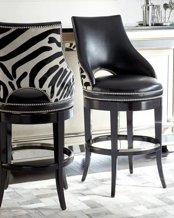 AMBELLA Zebrano Swivel Barstool 31