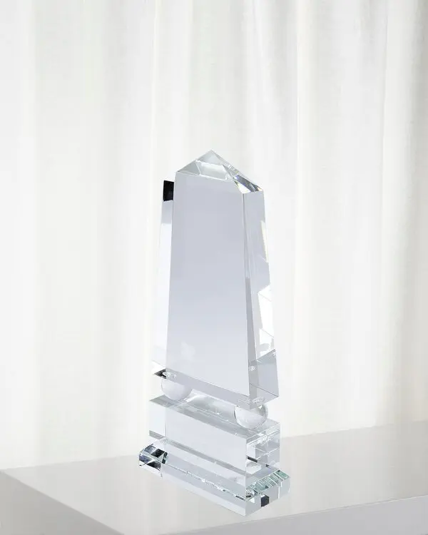 GLOBAL VIEWS Wide Crystal Obelisk