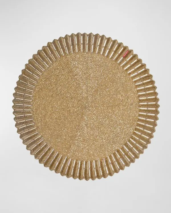 BACCARAT X KIM SEYBERT Etoile Placemats, Set Of 2 - Champagne