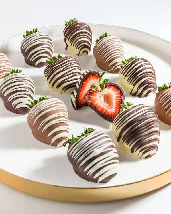 CHOCOLATE COVERED COMPANY Chocolate Strawberries With Drizzles