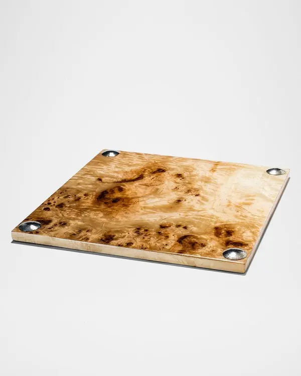 LADORADA Burl Veneer Large Serving Board