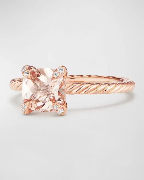 David Yurman Chatelaine Ring - Morganite & Diamond