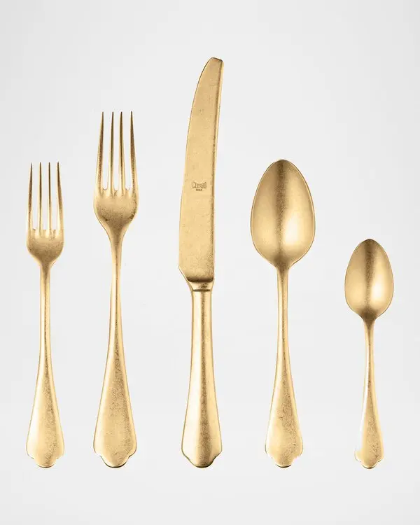 MEPRA Dolce Vita Pewter Oro 5-piece Flatware Set - One-color
