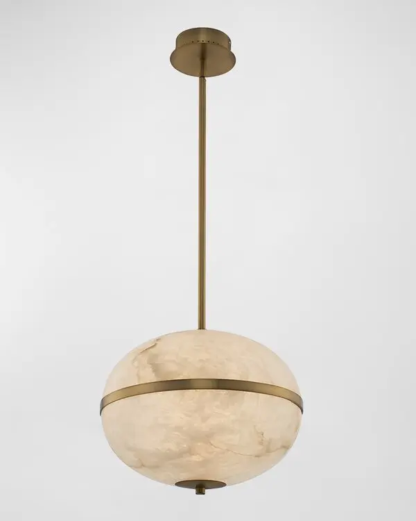 ALLEGRI CRYSTAL BY KALCO LIGHTING Canterbury 16" Led Pendant Light