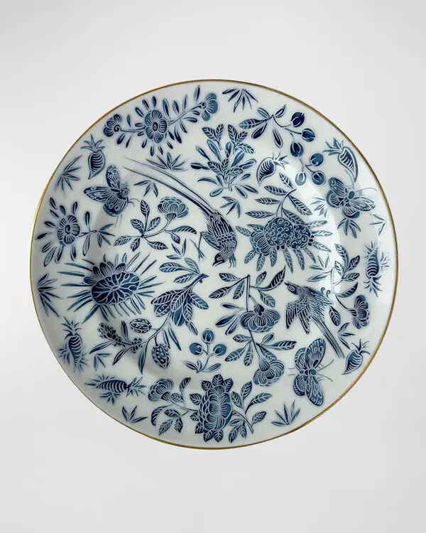 MOTTAHEDEH Sacred Bird & Butterfly Bread & Butter Plate