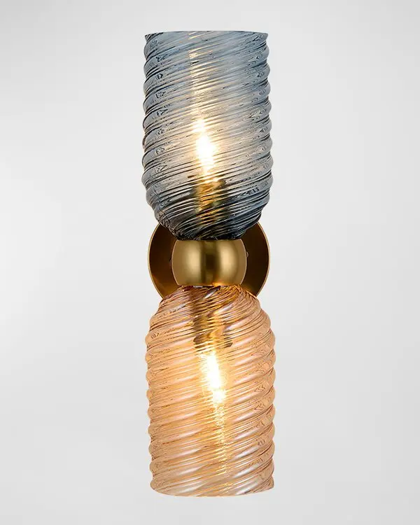 ALLEGRI CRYSTAL BY KALCO LIGHTING Azul 2-light Wall Sconce