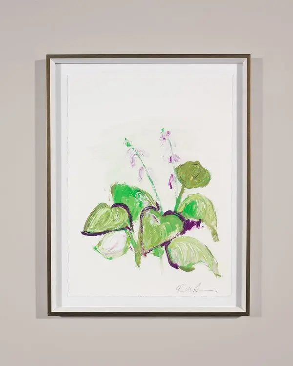 RFA FINE ART White Glove Series Hosta" Print Art Robert Robinson