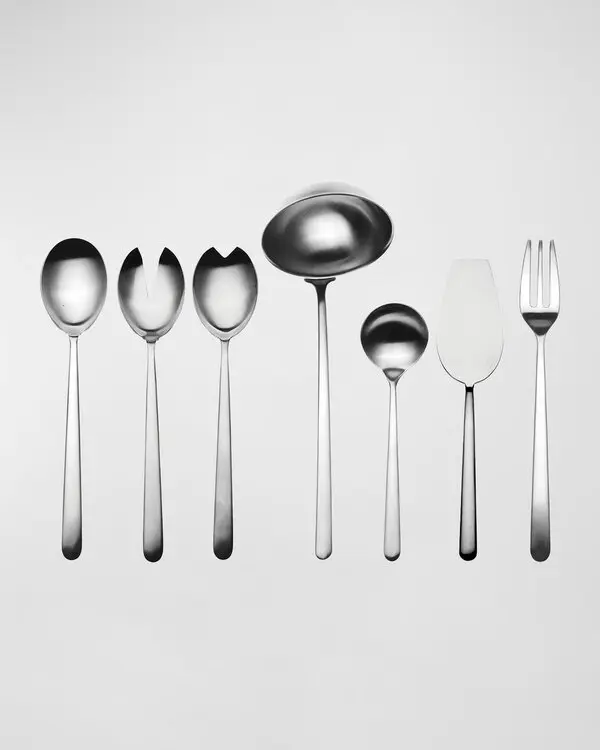 MEPRA Linea Ice 7-piece Full Flatware Serving Set - One-color