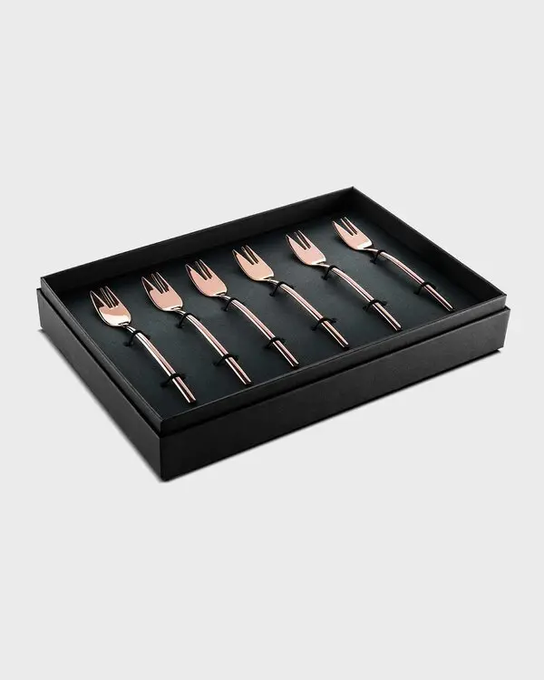 MEPRA Due Bronxo 6-piece Cake Fork Set
