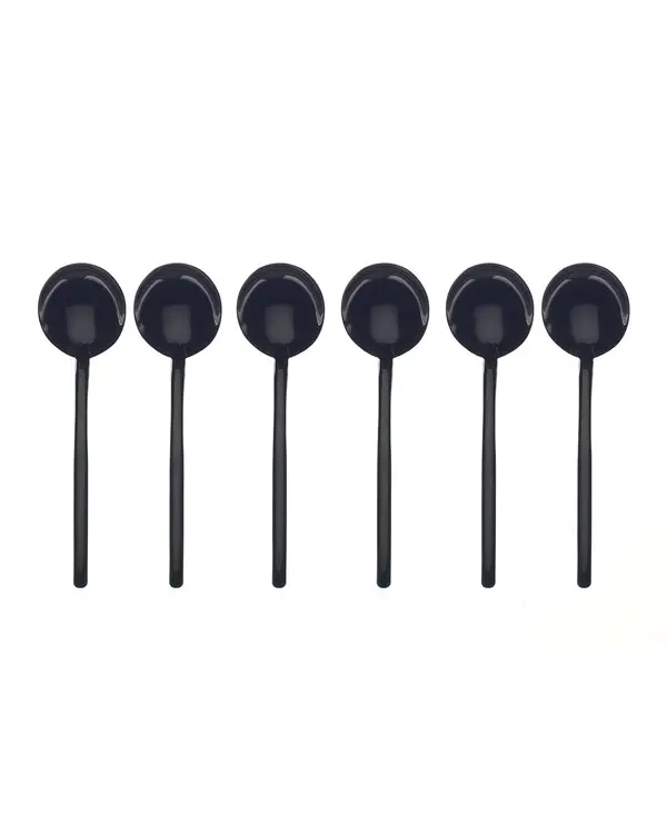 MEPRA Due Oro Nero Espresso Spoons, Set Of 6 - One-color