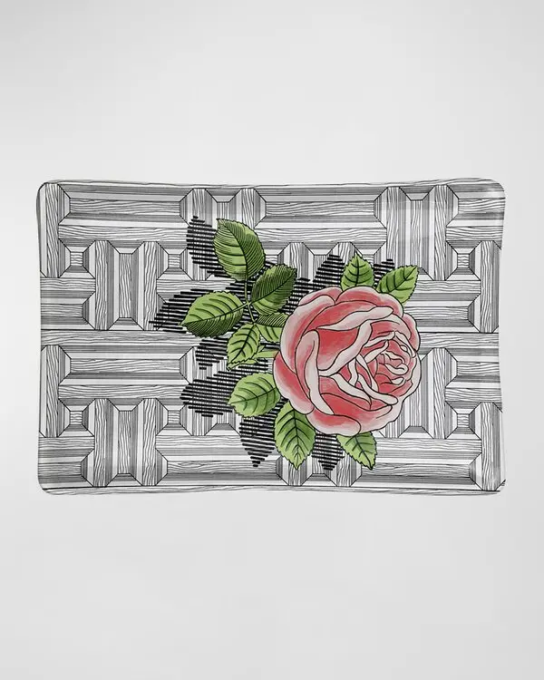 FORNASETTI Rectangular Ashtray Musciarabia - Multi