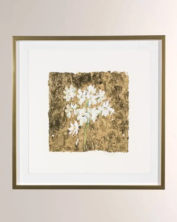 RFA FINE ART Gold And Narcissus" Print Art Robert Robinson