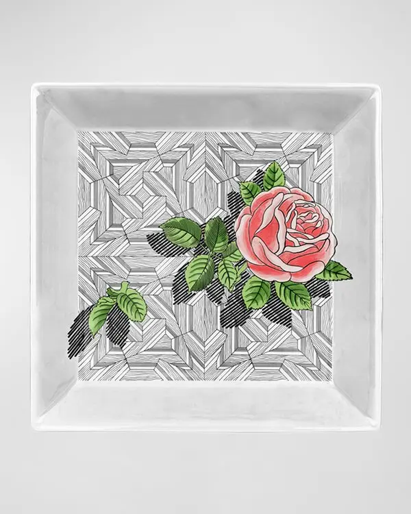 FORNASETTI Square Plate 20 X 20cm Musciarabia - Multi