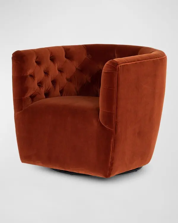FOUR HANDS Hanover Tufted Swivel Chair