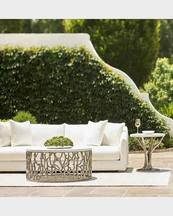 Bernhardt Exteriors Solana Outdoor Sofa Plaster Editorialist