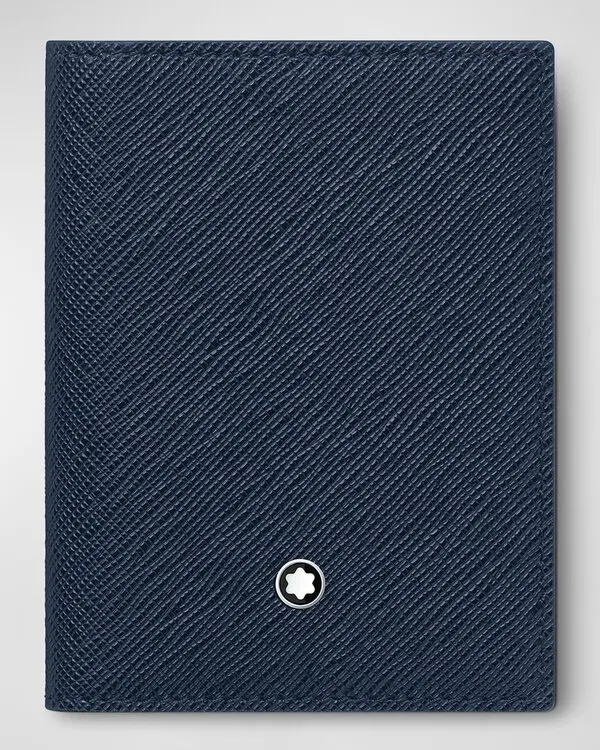 MONTBLANC Sartorial Saffiano Bifold Card Holder - Blue