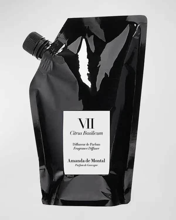 AMANDA DE MONTAL Citrus Basilicum Diffuser Refill, 16.9 Oz