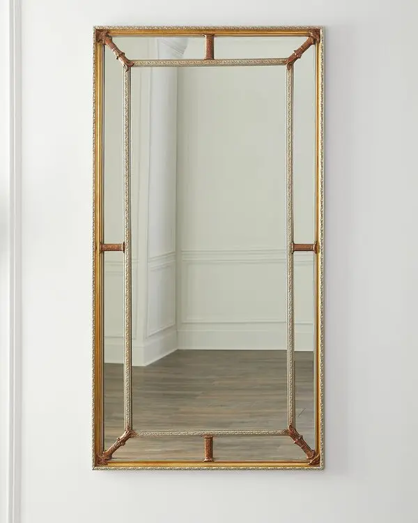 JOHN-RICHARD COLLECTION Margine Beveled Framed Floor Mirror