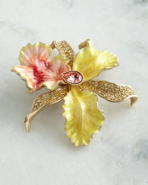 JAY STRONGWATER Orchid Table Object