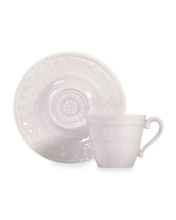 Bernardaud Louvre Coffee Cup - White