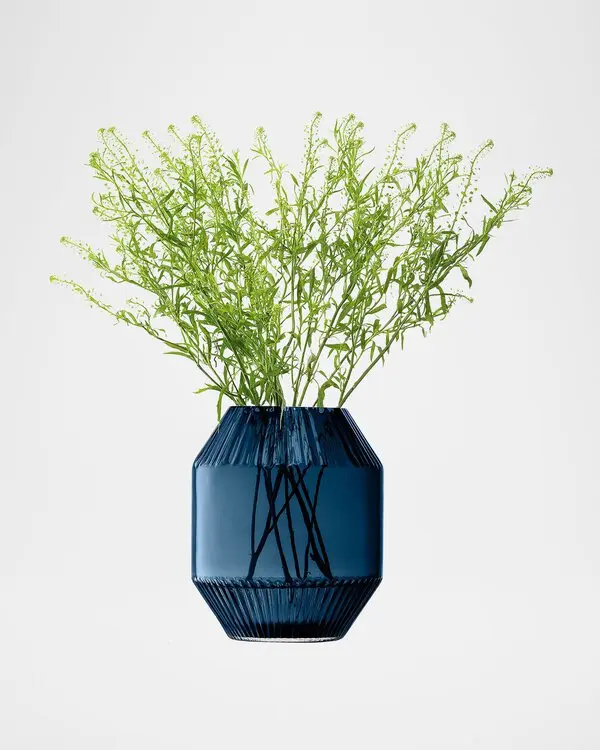 LSA Rotunda 7.75" Vase - Sapphire