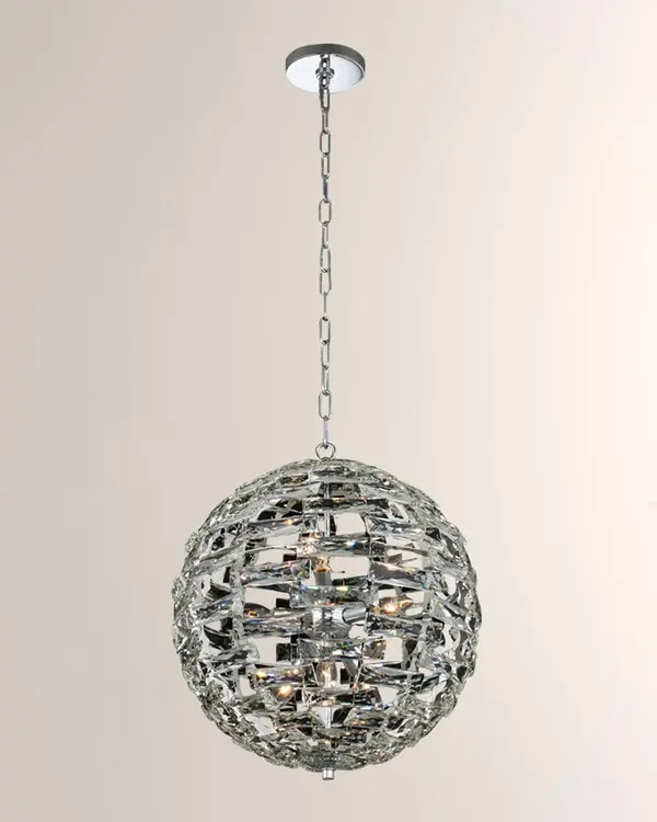 ALLEGRI CRYSTAL BY KALCO LIGHTING 18" Alta Orb Pendant Light
