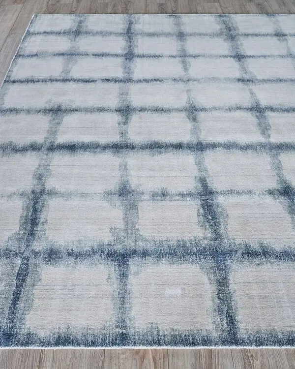 EXQUISITE RUGS Bridgeton Hand-loomed Rug, 6' X 9 - Navy