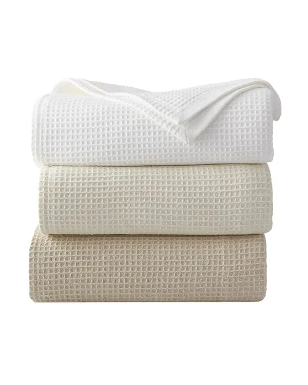 SFERRA Kingston Full/queen Waffleweave Blanket, 100" X 100