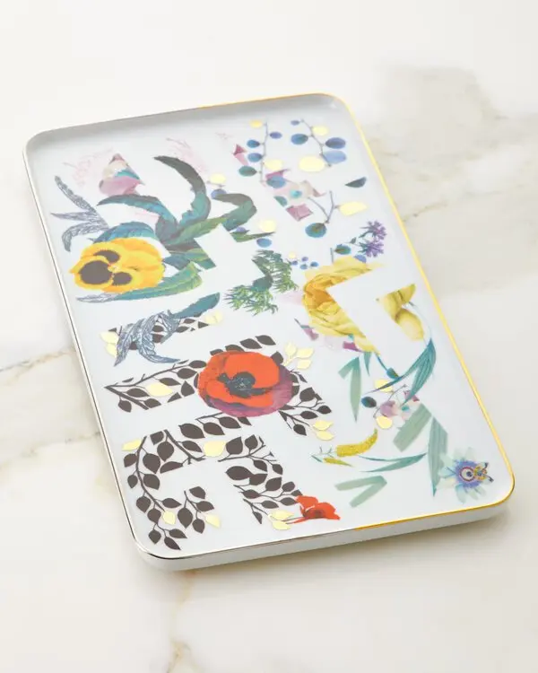 CHRISTIAN LACROIX X VISTA ALEGRE Primavera Small Rectangular Tray