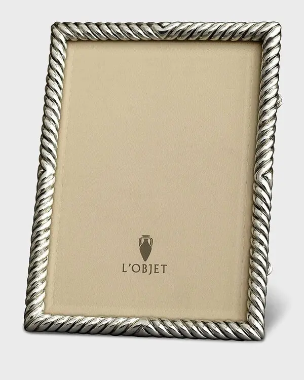 L'Objet Deco Twist Platinum-plated Picture Frame, 4 X 6 - Multi