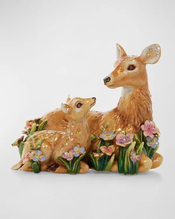 JAY STRONGWATER Mother And Fawn Figure