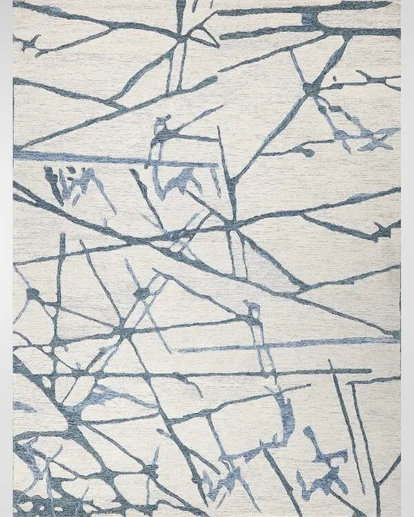 EXQUISITE RUGS Mystic Hand-tufted Rug, 8' X 10 - Navy