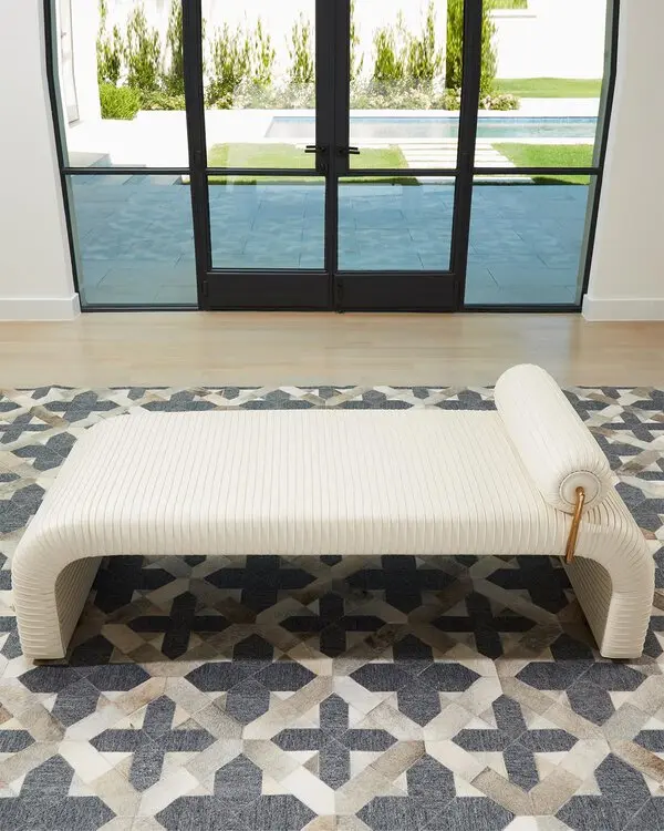 ASHLEY CHILDERS FOR GLOBAL VIEWS Cade Leather Bench 67