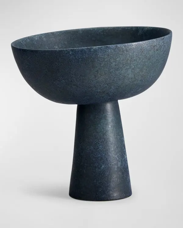 L'Objet 8" Iron Terra Bowl On Stand - One-color