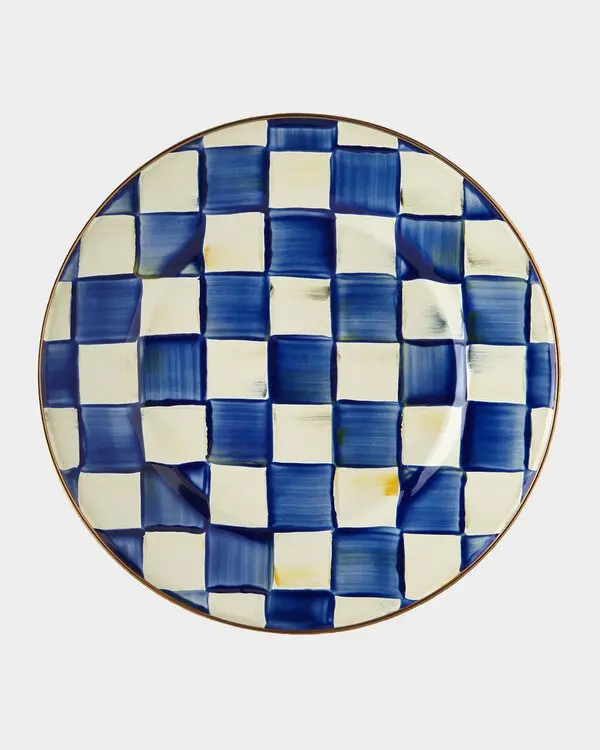 MACKENZIE-CHILDS Royal Check Dinner Plate - One-color