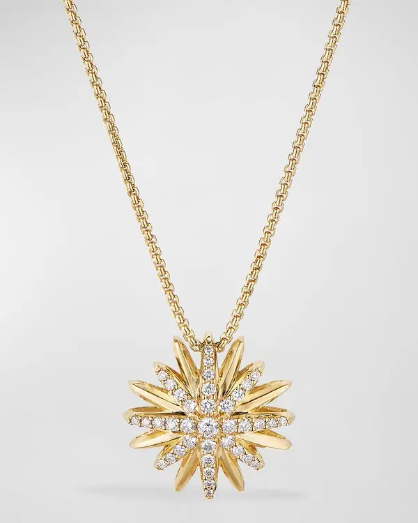 David Yurman Starburst Pendant Necklace - Diamond
