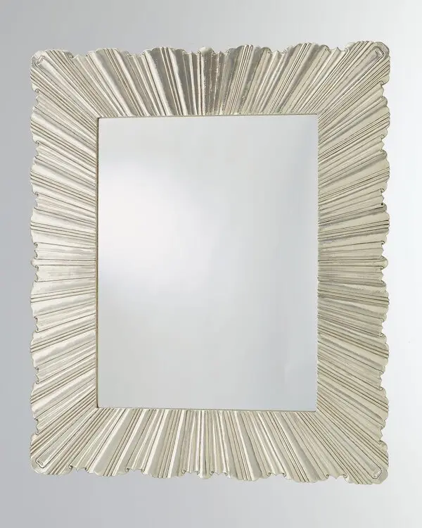 GLOBAL VIEWS Large Linen Fold Mirror