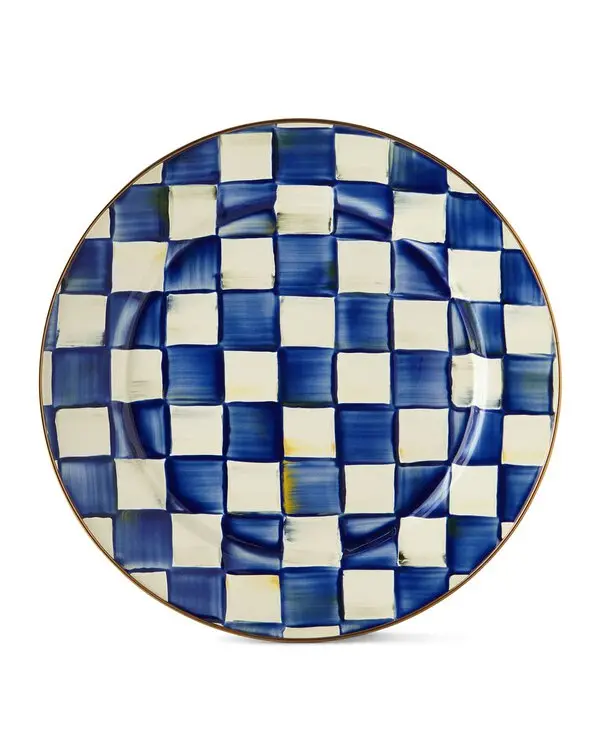 MACKENZIE-CHILDS Royal Check Charger Plate - One-color