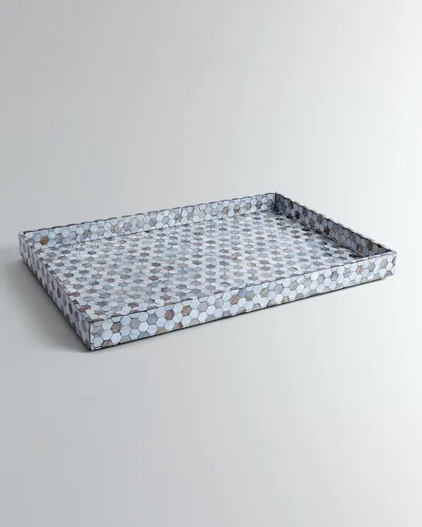 GLOBAL VIEWS Large Mother-of-pearl Tray