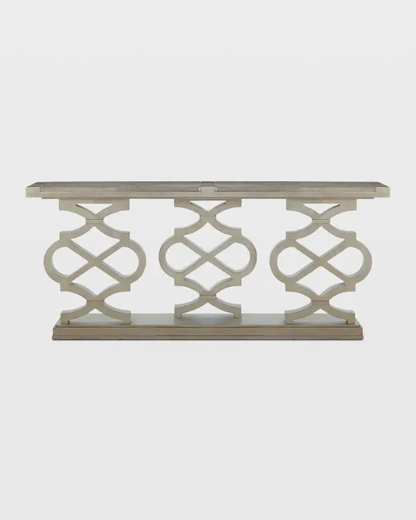A.R.T. FURNITURE Seth Lattice-style Console Table - Light Gray ...