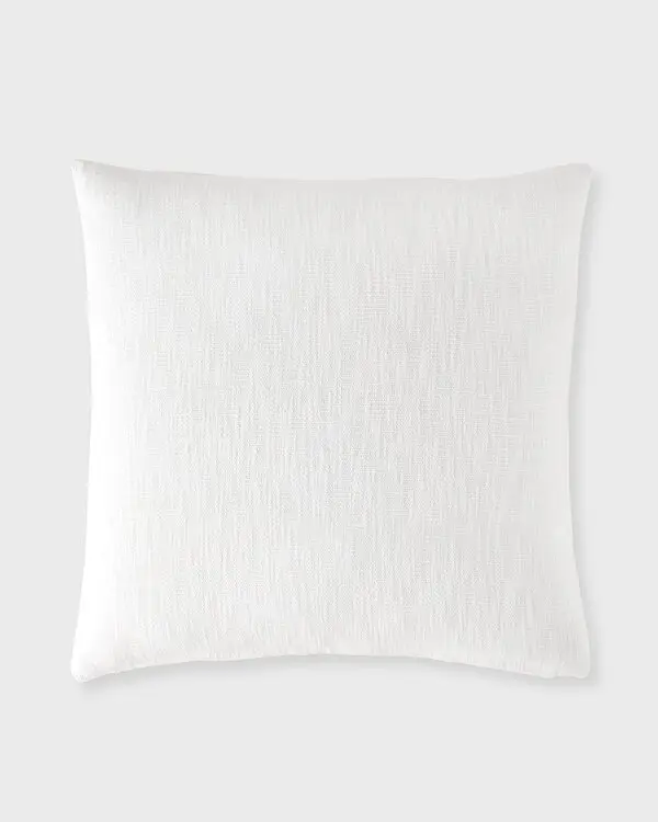 JOHN ROBSHAW Woven Pillow, 22"sq - White | Editorialist